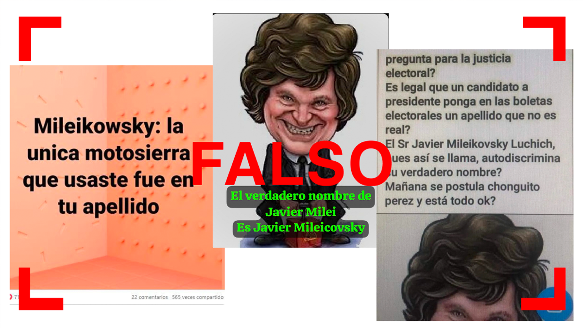 Es falso que Javier Milei se apellida en realidad “Mileikowsky” - Nox News
